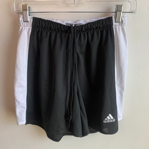 adidas | Shorts | Adidas Black White Climalite Soccer Shorts | Poshmark